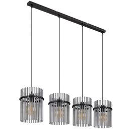 Globo LIGHTING Pendelleuchte &raquo;GORLEY&laquo; E27 1 Stk. Design Glasst&auml;be, Deckenlampe, Wohnzimmer, Esszimmer, H&auml;ngeleuchte schwarz 1 Stk.