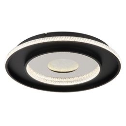 Globo LIGHTING Deckenleuchte &raquo;MARSH&laquo; LED-Modul 1 Stk. warmwei&szlig; - kaltwei&szlig; Deckenlampe Wohnzimmer-Leuchte Schlafzimmer-Leuchte Flur K&uuml;che schwarz &Oslash; 