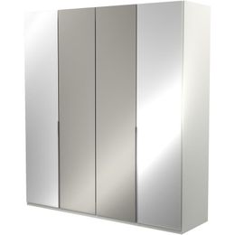 Musterring Kleiderschrank &raquo;San Diego, Kleiderschrank, Schrank, Garderobe, mit Glast&uuml;ren&laquo; 1 Stk. tlg. 4-t&uuml;rig (ged&auml;mpft), 4 B&ouml;den, 2 Kleiderstangen, Chromgriffe 