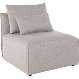OTTO home Sessel &raquo;N&ouml;re&laquo; Modul - zum Zusammenstellen; in vielen Bezugsqualit&auml;ten und Farben grau Samtoptik (100% Polyester);Struktur (100% 