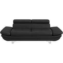 COTTA 2-Sitzer &raquo;Enterprise&laquo; Big-Sofa, mit Armteilverstellung & Kopfteilverstellung schwarz Softlux -Kunstleder;Luxus-Kunstleder B/H/T: 218cm x 91cm x 