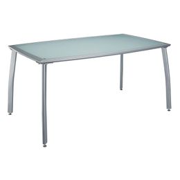 Merxx Gartentisch &raquo;Lima&laquo; 90x150 cm silber B/H/T: 90cm x 74cm x 150cm