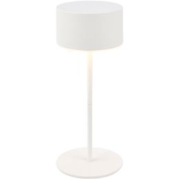 Briloner Leuchten LED Tischleuchte &raquo;KIRA&laquo; LED-Modul 1 Stk. Warmwei&szlig; 8x19 cm, Akku tauschbar, Indoor/Outdoor, Wohnzimmer, Flur, Balkon wei&szlig; 1, 1 Stk.