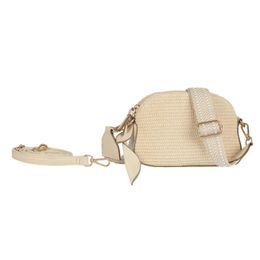 Gabor Damen Handtasche &raquo;Ophelio&laquo; Damen Umh&auml;ngetasche, Schultertasche in Bastoptik beige B/H/T: 20,5cm x 14,5cm x 6cm