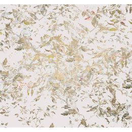 Komar Vliestapete &raquo;Digitaldruck Vlies - Golden Feathers - Gr&ouml;&szlig;e 300 x 280 cm&laquo; bedruckt glatt Wohnzimmer, Schlafzimmer gold Vlies B/L: 300m x 280m, Rollen: 1