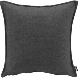 HOCK Dekokissen &raquo;Mali&laquo; einfarbig, Kissenh&uuml;lle mit F&uuml;llung, 1 St&uuml;ck grau Polyester B/L: 45cm x 45cm, 1 Stk.