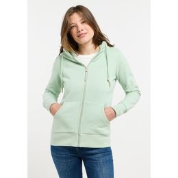 Ragwear Damen Kapuzensweatjacke &raquo;NESKIA ZIP&laquo; mit Rei&szlig;verschluss, aus Baumwolle und Polyester, normale Passform gr&uuml;n XS