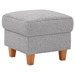 Home Affaire Polsterhocker &raquo;Palmera, B: 58 cm&laquo; mit Stauraum, Federkern silber 100% Polyester;Struktur (100% Polyester);Luxus-Microfaser in Lederoptik 