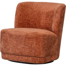 Woood Drehsessel &raquo;Atty mit struktur-Velvetbezug und Drehmechanismus B 74 x T 65 x H 75cm&laquo; Sehr hohe Verschlei&szlig;festigkeit, montiert geliefert, 