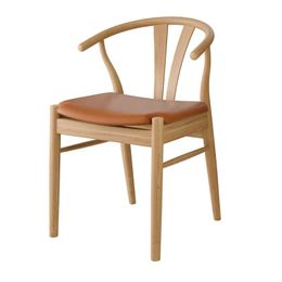 Stuhl &raquo;Frida, Massivholz mit gepolsterter Sitzfl&auml;che - hoher Komfort&laquo; () Massivholz, gepolsterte Sitzfl&auml;che, versch. Farbvarianten braun Leder, 