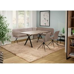 OTTO home Eckbankgruppe &raquo;Bruna Essecke, Sitzgruppe, Eckbankgruppe, K&uuml;chenbankgruppe&laquo; Set, 4tlg, 4 tlg. tlg. Stuhl: 360&deg; drehbar (R&uuml;ckst.), 2-Stoff-