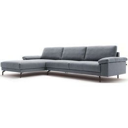 Creation BY ROLF BENZ Ecksofa &raquo;CR.450 elegantes Designsofa mit hohem Sitzkomfort&laquo; blau B/H/T: 294cm x 95cm x 178cm, Stoff, Recamiere links