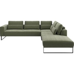 Musterring Ecksofa &raquo;JUSTB! PM100, stilvoller Lounge-Komfort von &laquo; Kollektion Bettina Zimmermann, optionaler Sitzvorzug & Fu&szlig;-Auswahl gr&uuml;n 85% Polyester, 15% 