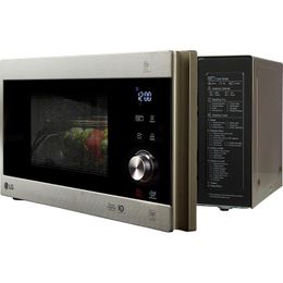 LG Mikrowelle &raquo;MH 6565 CPS&laquo; Grill 1000 W Smart Inverter Technologie, echte Glasfront silber Einheitsgr&ouml;&szlig;e Mikrowelle