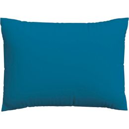 Schlafgut Kissenbezug &raquo;Premium Kissenbezug Knitted Jersey (1 St)&laquo; Ton-in-Ton Rei&szlig;verschluss, Bio-Baumwolle mit Elasthan, Uni, OEKO Tex blau Jersey, Obermaterial