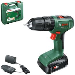 Bosch Home and Garden Akku-Schlagbohrschrauber &raquo;EasyImpact 18V-40&laquo; Inkl. Koffer, mit Akku 18V/2Ah und Ladeger&auml;t gr&uuml;n Unbegrenzte Freiheit &ndash; Kompatibel mit alle Ger&auml;ten der 