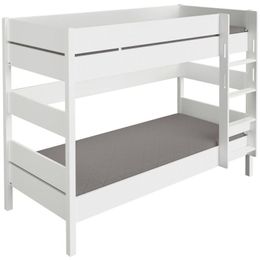 Paidi Spielbett &raquo;TIAGO in verschiedenen Gr&ouml;&szlig;en und Farben, Etagenbett mit Leiter&laquo; H&ouml;he 160 / 180 cm, 2 Liegefl&auml;chen - je 120kg Tragkr., 5 Jahre 