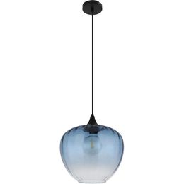 Globo LIGHTING Pendelleuchte &raquo;SANDER&laquo; E27 1 Stk. Gl&auml;ser, H&auml;ngeleuchte, Wohnzimmer, Esstisch blau 1 Stk.