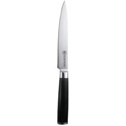 CS SOLINGEN Fleischmesser &raquo;Konstanz&laquo; aus 67 Schichten japanischem Stahl schwarz Stahl Klingenl&auml;nge 18cm