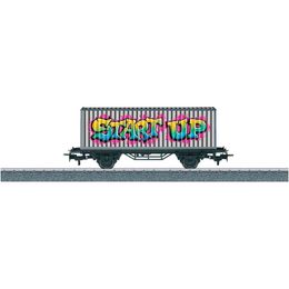 M&auml;rklin G&uuml;terwagen &raquo; Start up - Containerwagen Graffiti - 44831&laquo; Made in Europe grau Einheitsgr&ouml;&szlig;e G&uuml;terwagen
