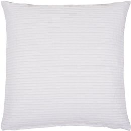Pad Dekokissen &raquo;LAMONTE&laquo; Made in Europe, Kissenh&uuml;lle ohne F&uuml;llung, 1 St&uuml;ck wei&szlig; Obermaterial: 100% Baumwolle B/L: 60cm x 60cm, 1 Stk.