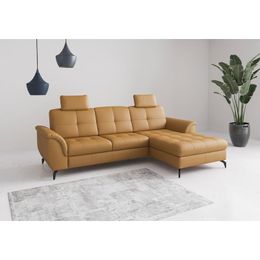 Sit & More sit&more Ecksofa &raquo;Zora&laquo; B/H/T: 262cm x 92cm x 164cm, NaturLEDER , Recamiere rechts, ohne Bett,ohne Bettkasten,R&uuml;cken echt