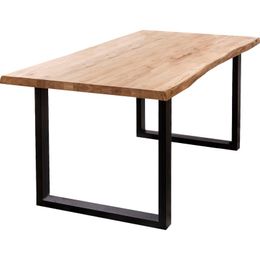 Home Affaire Esstisch &raquo;Tristan&laquo; mit Baumkante beige B/H/T: 300cm x 77cm x 110cm