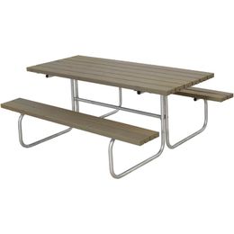 Plus Garten-Essgruppe &raquo;&raquo;Classic&laquo; Kombim&ouml;bel&laquo; 1 Stk. tlg. 177x155x73/44 cm grau B/H/T: 155cm x 73cm x 177cm