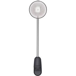 OXO Good Grips Teesieb mit Drehfunktion f&uuml;r losen Tee silber Edelstahl Einheitsgr&ouml;&szlig;e