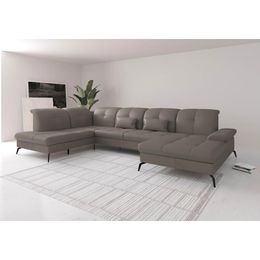 Sit & More sit&more Wohnlandschaft &raquo;Amica, U-Form, inkl. Sitztiefenverstellung und Armteilverstellung&laquo; wahlweise mit Kopfteilverstellung, Schlaffunktion und 