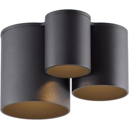 Neuhaus PURE LED Deckenleuchte &raquo;PURE Point&laquo; LED-Board 1 Stk. Warmwei&szlig; Dimmf&auml;hig per separatem Tronicdimmer, IP44 schwarz 1, H: 12,5cm, 1 Stk.