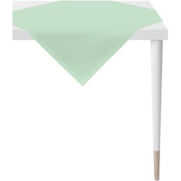 Apelt Mitteldecke &raquo;4362 RIPS UNI&laquo; Wasser- und Schmutzabweisend gr&uuml;n Baumwolle, Polyester B/L: 100cm x 100cm, 1 Stk., quadratisch