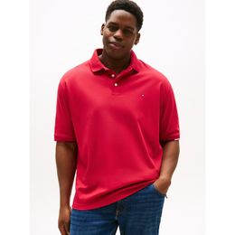 Tommy Hilfiger Big & Tall Tommy Hilfiger Big & Tall Herren Poloshirt &raquo;BT-INTERLOCK FLAGCUFF SLIM FIT-B&laquo; Gro&szlig;e Gr&ouml;&szlig;en rot 3XL