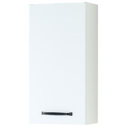 H&auml;ngeschrank &raquo;Quickset 500, Badschrank 32,4 cm, 1 T&uuml;r, 2 Einlegeboden&laquo; Badezimmer-H&auml;ngeschrank, Wandschrank Holzwerkstoff Wei&szlig;matt, B/H/T: 32,4cm x 