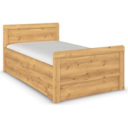 Rauch Stauraumbett &raquo;Bett Einzelbett Stollenbett Bettk&auml;sten EVELYN&laquo; in Komforth&ouml;he mit Holzkopfteil sowie Schubladen MADE IN GERMANY braun Liegefl&auml;che 