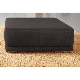 Sit & More sit&more Polsterhocker &raquo;Coria&laquo; schwarz Luxus-Microfaser ALTARA NUBUCK (100% Polyester);Kunstleder SOFTLUX ;Struktur ( 100% Polyester);Struktur fein ( 