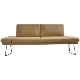 K+w Komfort & Wohnen K+W Komfort & Wohnen Essbank &raquo;Pego Polsterbank&laquo; Seitenteilverstellung, wahlweise in 206 oder 226cm beige B/H/T: 206cm x 88cm x 66cm, Flachgewebe Q2 