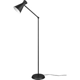 REALITY LEUCHTEN Stehlampe &raquo;Enzo&laquo; E27 1 Stk. warmwei&szlig; - kaltwei&szlig; Stehleuchte mit Fu&szlig;schalter, exkl. 1xE27 max 10W, Arm verstellbar schwarz 1, H: 150cm