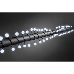 Konstsmide LED-Lichterkette &raquo;Weihnachtsdeko aussen&laquo; 80 Stk.-flammig LED Globelichterkette, gro&szlig;e runde Dioden, 80 kalt wei&szlig;e Dioden schwarz Dioden 80 