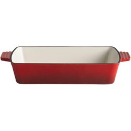 APS Auflaufform &raquo;Stars&laquo; Gusseisen 1 Stk. tlg. 33x24 cm, 3,5 Liter rot Gusseisen B/H/L/T: 24cm x 6,5cm x 33cm
