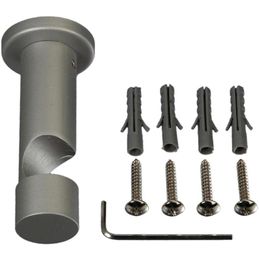 Liedeco Tr&auml;ger f&uuml;r Gardinenstangen &Oslash; 20 mm grau &Oslash; 2cm