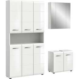 Welltime Badezimmer-Set Set, 4 Stk. tlg. Holzwerkstoff, MDF B/H/T: 165cmcm x 185cmcm x 30cmcm