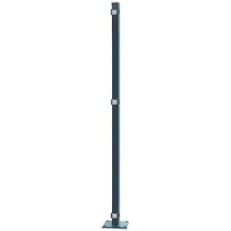 Arvotec Zaunpfosten &raquo;EASY 140&laquo; 6x4x149 cm f&uuml;r Mattenh&ouml;he 140 cm, zum Aufschrauben grau Edelstahl, Kunststoff 1 Stk., 149cm