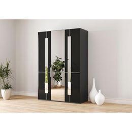 Musterring Kleiderschrank &raquo;Imola W&laquo; inkl. Einlegeb&ouml;den und Kleiderstangen, mit Glas- und Spiegelt&uuml;ren grau Floatglas, Holzwerkstoff B/H/T: 148,4cm x 236cm x 58cm