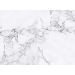 Livingwalls living walls Fototapete &raquo;Designwalls White Marble 1&laquo; glatt Vlies, Wand, Schr&auml;ge, Decke wei&szlig; Vlies B/L: 3,5m x 2,55m