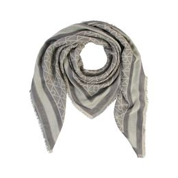 Calvin Klein Damen Modetuch &raquo;EMBLEM AOP JACQUARD SQUARE SCARF&laquo; Mit Markenlabelmusterung grau Einheitsgr&ouml;&szlig;e