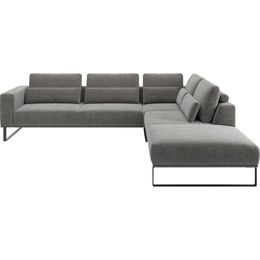 Musterring Ecksofa &raquo;JUSTB! PM100, stilvoller Lounge-Komfort von &laquo; Kollektion Bettina Zimmermann, optionaler Sitzvorzug & Fu&szlig;-Auswahl grau 100% Polyester B/H/T: 