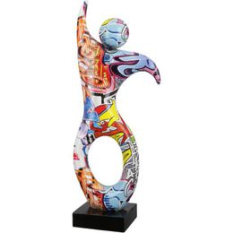 Casablanca by Gilde Dekofigur &raquo;Skulptur Dancer Street Art&laquo; bunt Kunstharz B/H/T: 11cm x 36,5cm x 8,4cm