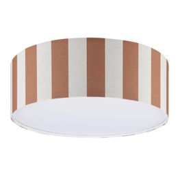 OTTO home Deckenleuchte &raquo;Stellan&laquo; E27 1 Stk. Deckenlampe Stoff Textilschirm &Oslash; 45cm braun 2, &Oslash; 45cm H: 16cm, 1 Stk.