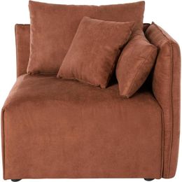 OTTO home Sofa-Eckelement &raquo;N&ouml;re&laquo; Modul - zum Zusammenstellen; in vielen Bezugsqualit&auml;ten und Farben braun Samtoptik (100% Polyester);Struktur (100% 